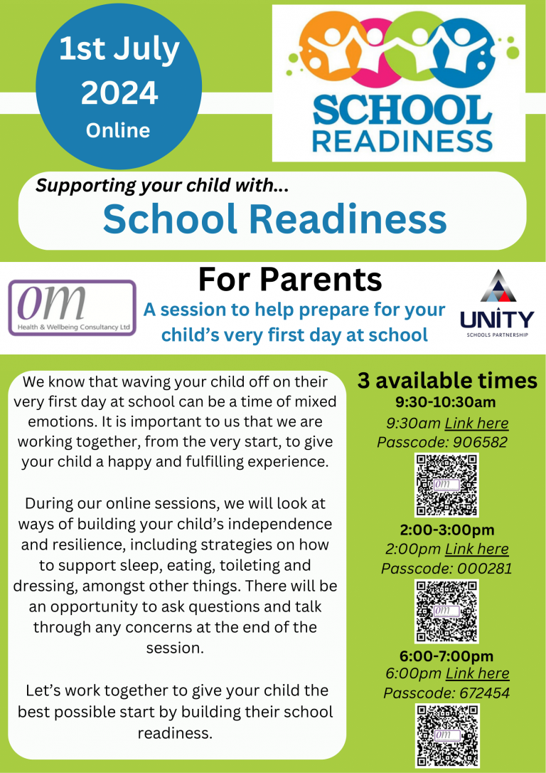 Parent Workshops | Unity Schools Partnership